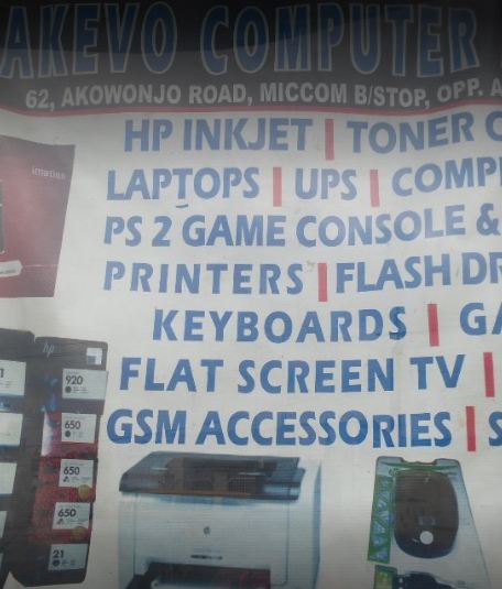 Akevo Computer Accessories Alimosho Lagos, Nigeria - finelib.com