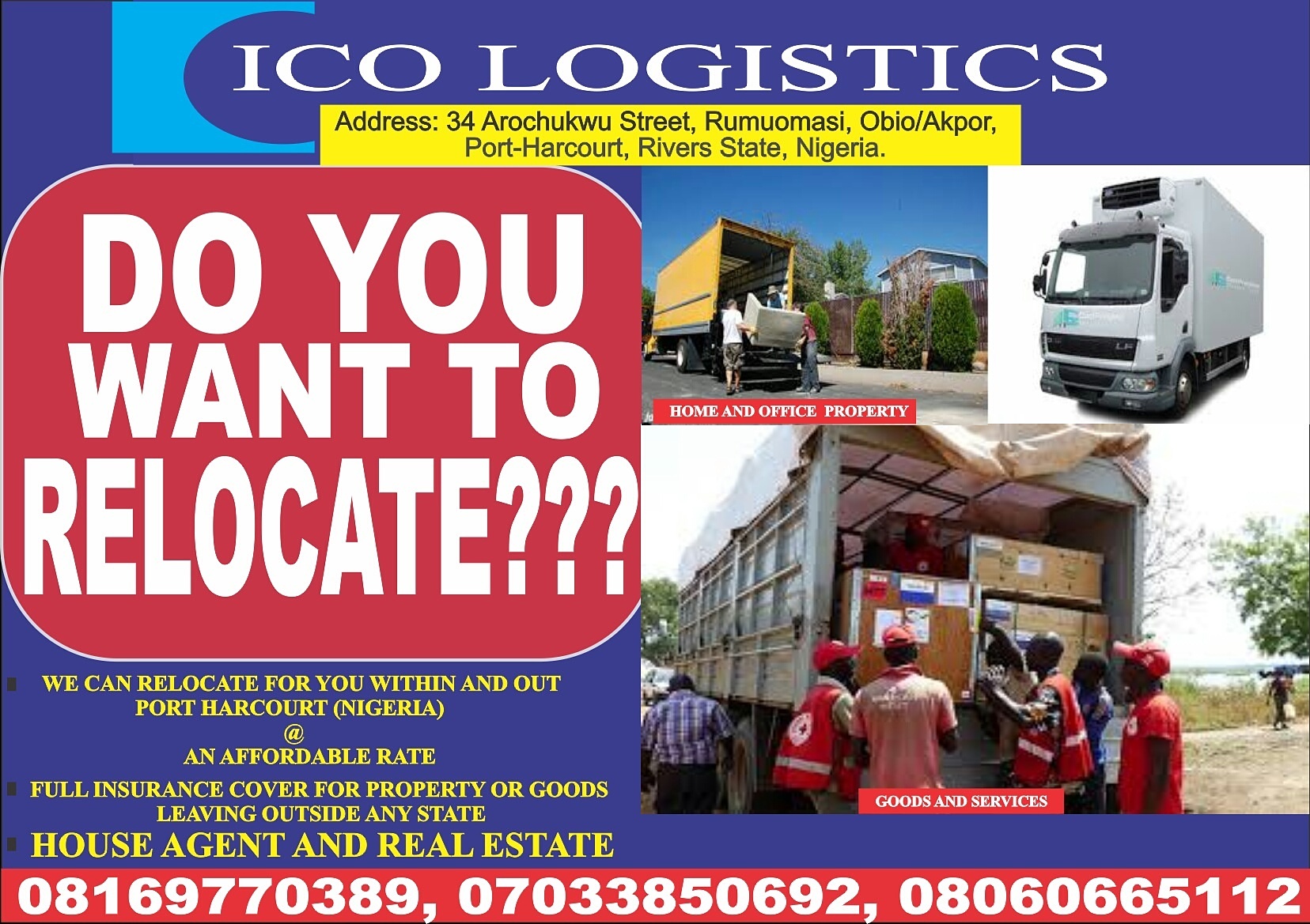 ICO Logistics Rumuomasi Port Harcourt Rivers State - finelib.com