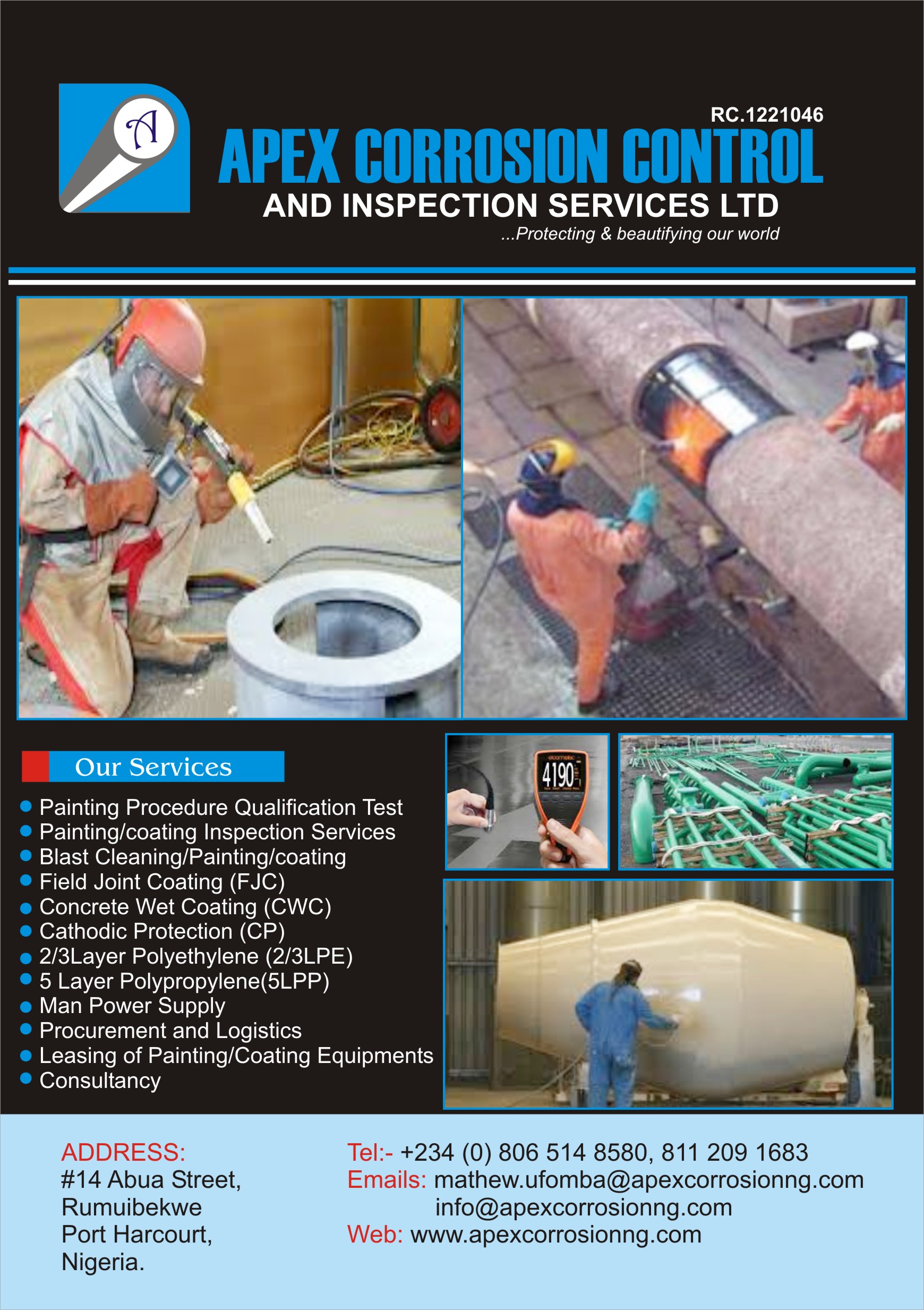 Apex Corrosion Control and Inspection Services Limited Portharcourt ...
